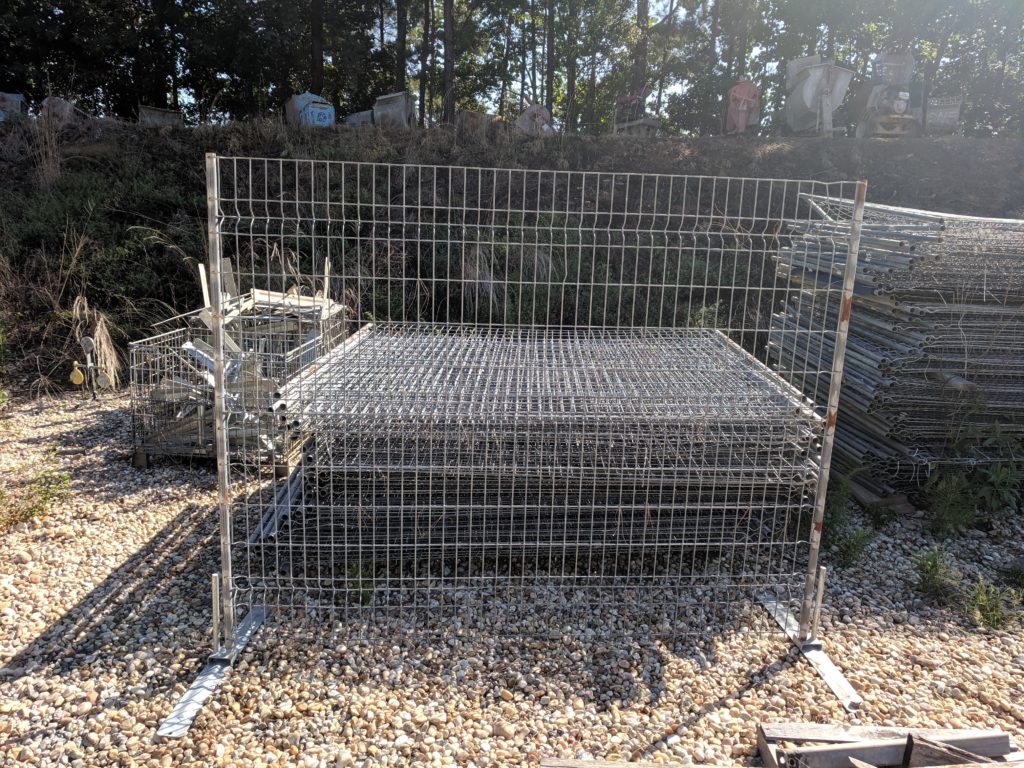 USED Temporary Fence Job Site Security Fencing 6' x 8' Panels 75 Pack