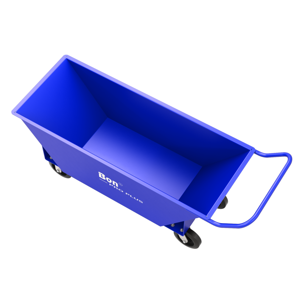 Bon 11-788 Mortar Buggy - 10 Cubic Feet - 8-inch Solid Rubber Wheels ...