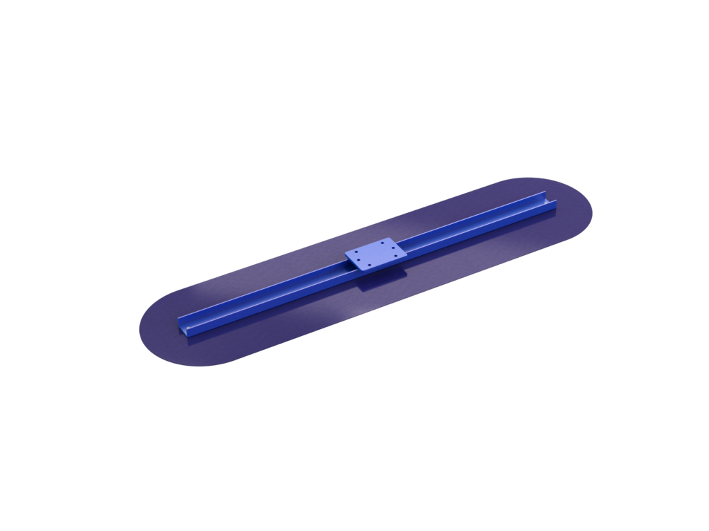 Bon 12-533 Big Blue Bull Trowel - Blue Steel 48-inch X 12-inch Rnd End ...